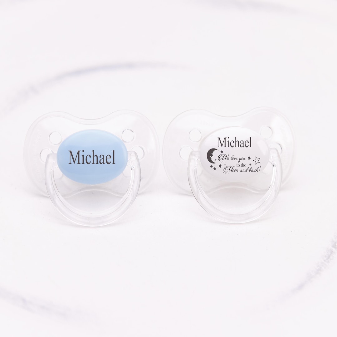 Personalized Pacifiers 2 Pack, Custom Binky, Pacifier, Pacifier Clip ...