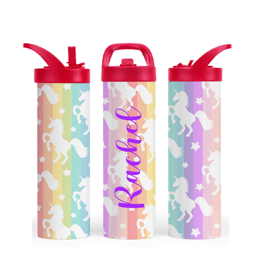 Personalized Flip Top Water Bottle | Custom School Water Bottle ...
