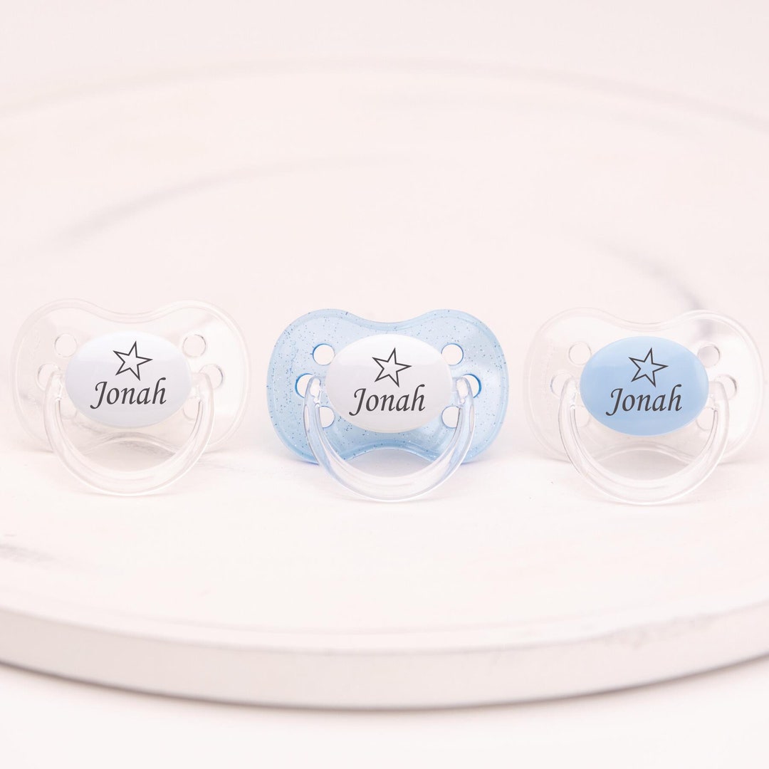 Personalized Pacifiers 3 Pack, Custom Binky, Pacifier, Pacifier Clip ...