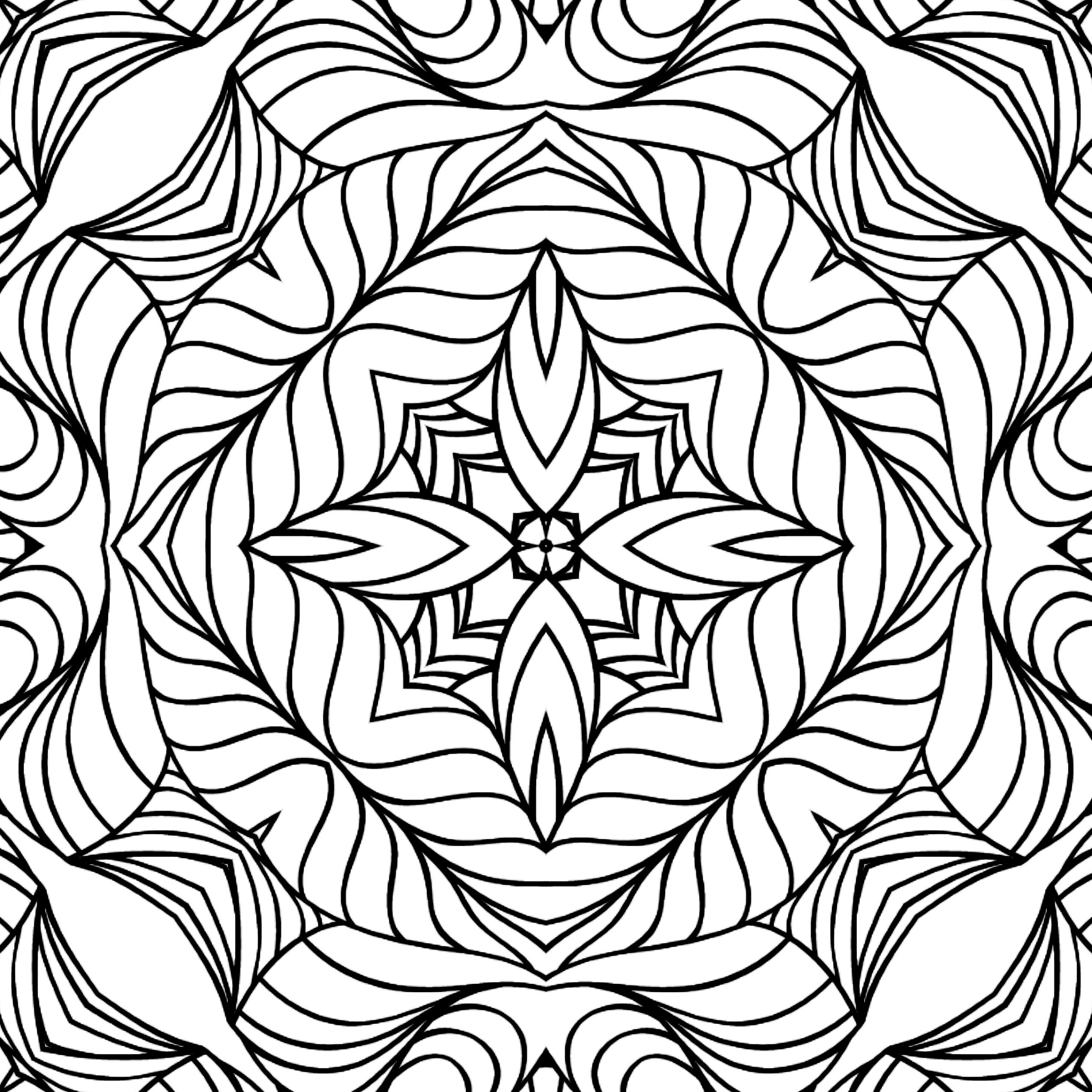 Unique Printable Mandala Adult Colouring Pages X50 | Etsy