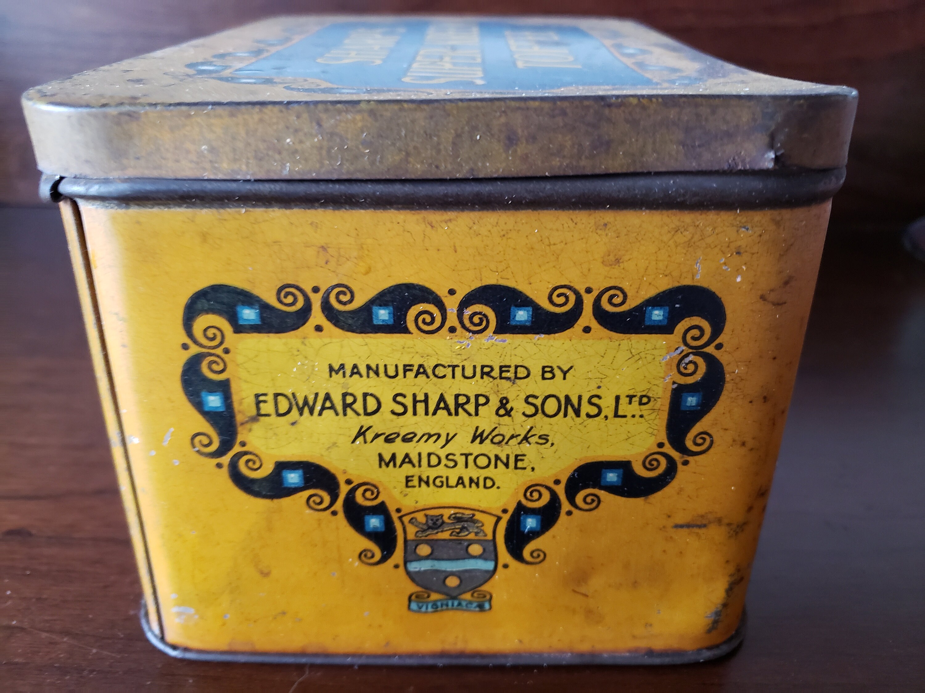 Vintage Sharp's Super-kreem Toffee Tin Ed. Sharp & Sons Ltd - Etsy UK