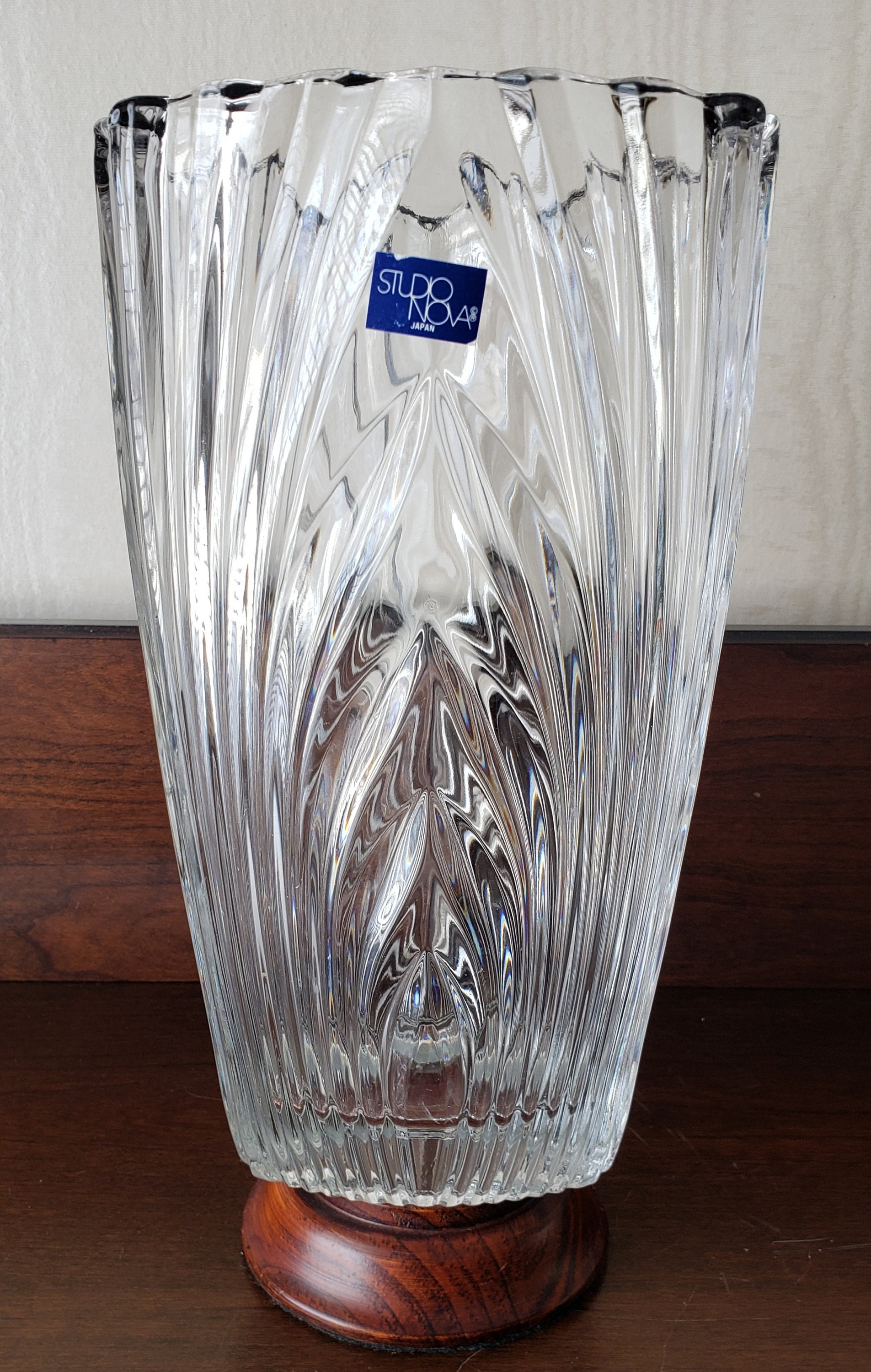 Studio Nova "bethany" Crystal Vase - Etsy