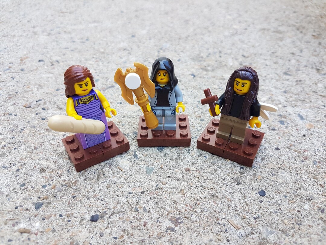3 Saints in Lego st. Elizabeth of Hungary, St. Claire, St. Kateri - Etsy