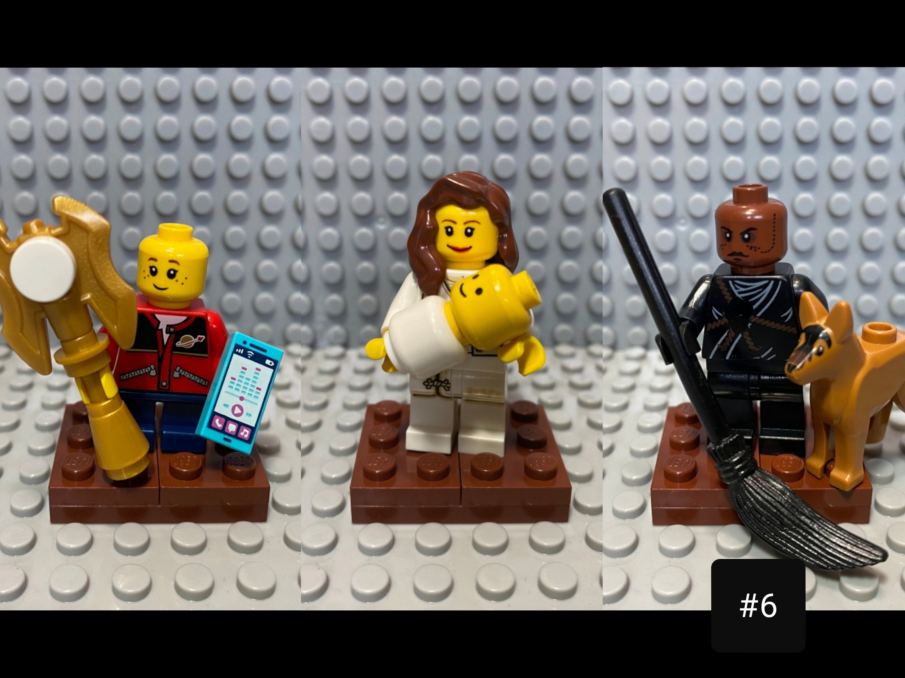 3 Saints in Lego st. Therese, St. Joan of Arc, St Francis of Assisi - Etsy