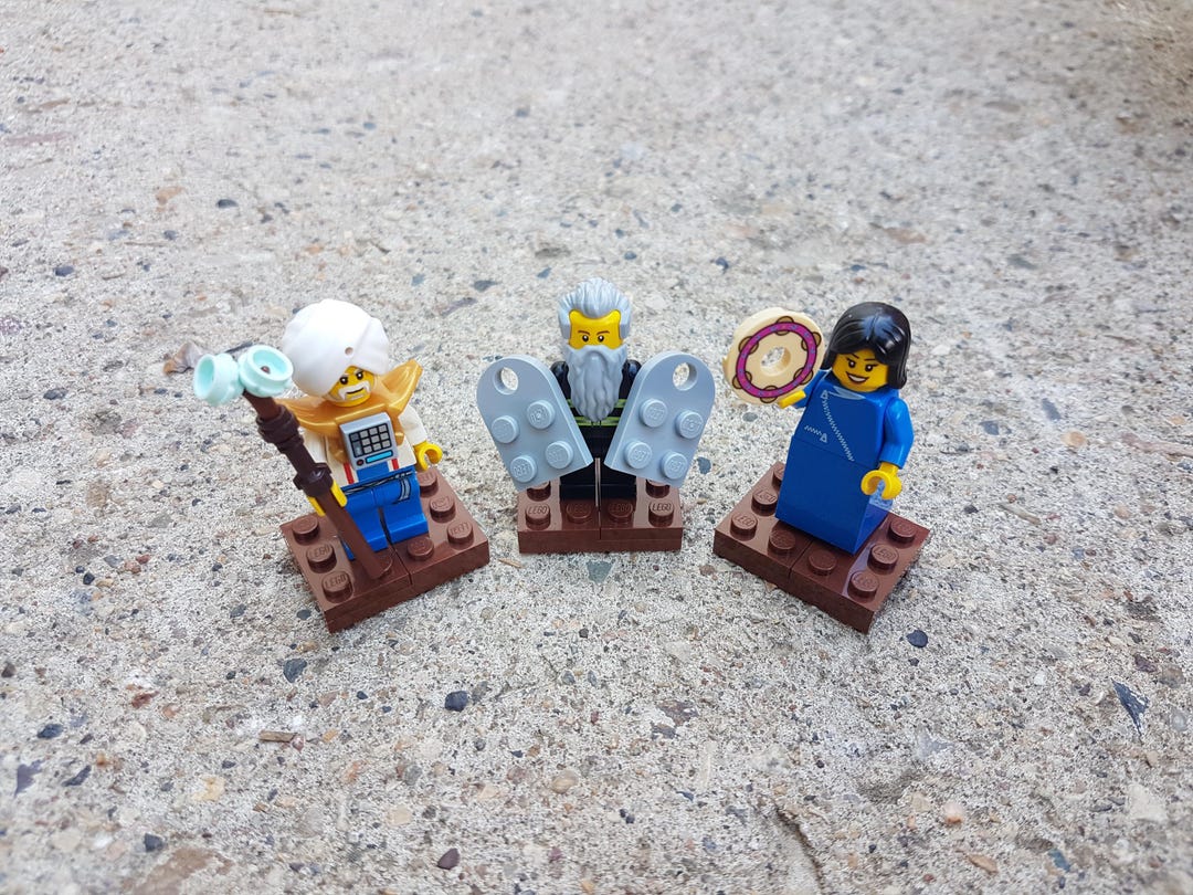 Moses, Aaron, and Mirjam in Lego - Etsy