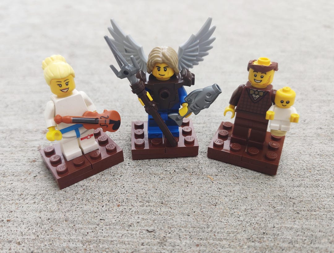 3 Saints in Lego (st. Cecilia, St. Raphael, and St. Anthony) - Etsy