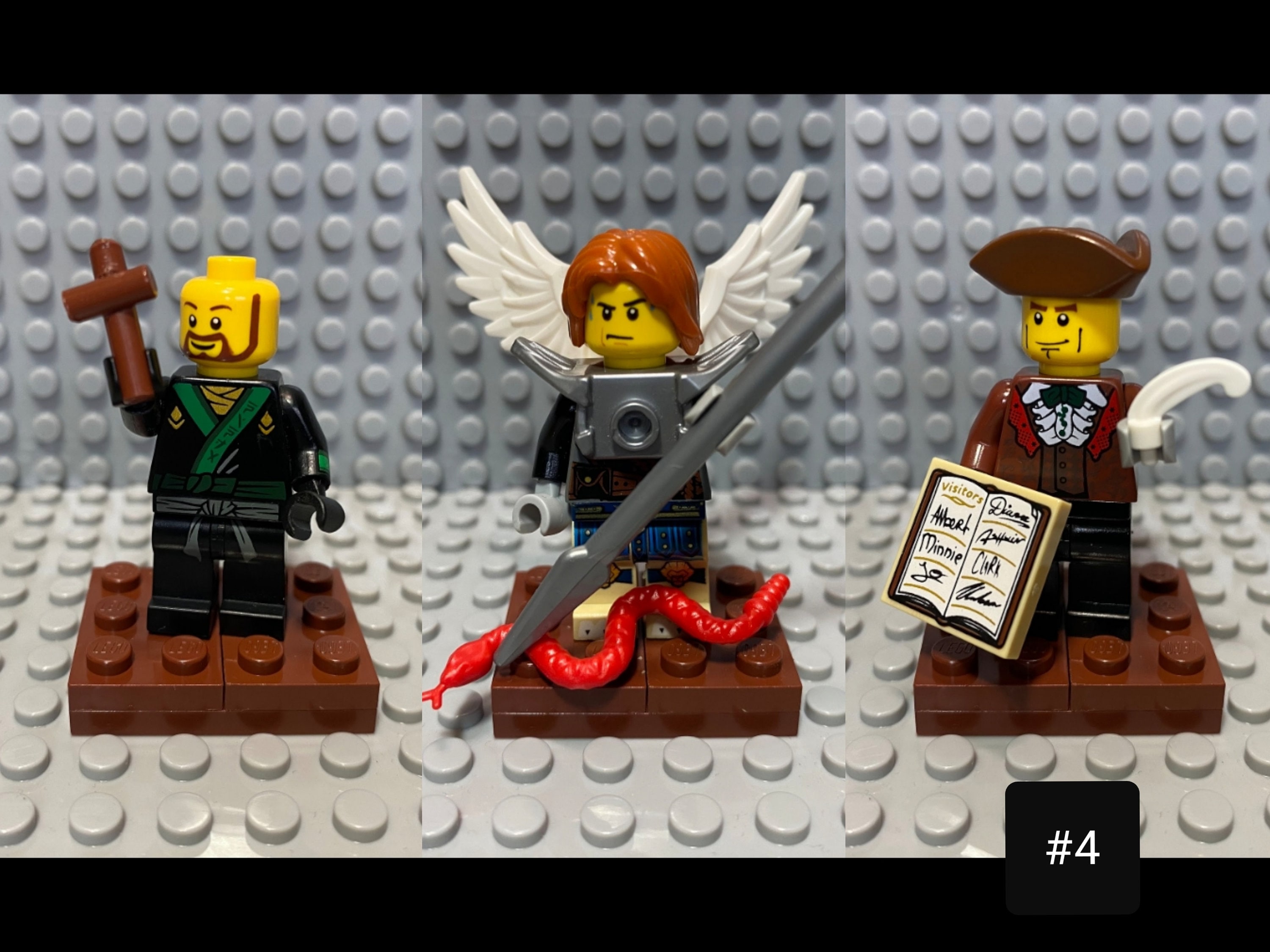 3 Saints in Lego st. Therese, St. Joan of Arc, St Francis of Assisi - Etsy