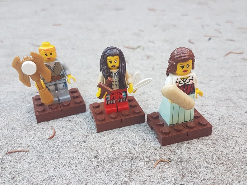 3 Saints in Lego st. Elizabeth of Hungary, St. Claire, St. Kateri - Etsy