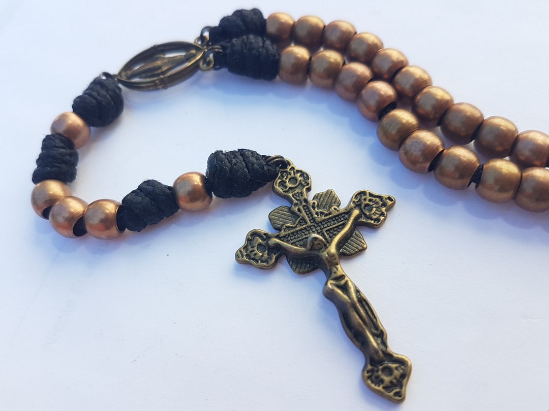 Copper + Paracord Rosary - Etsy