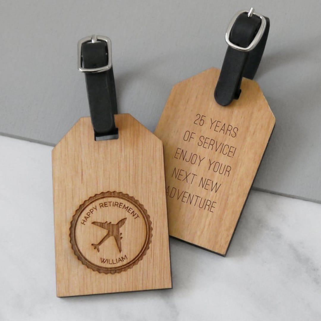 Retirement Luggage Tag, Retirement Gifts for Men, Retirement Travel ...