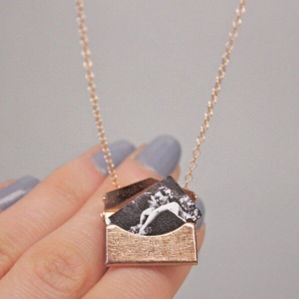 Envelope Necklace - Etsy