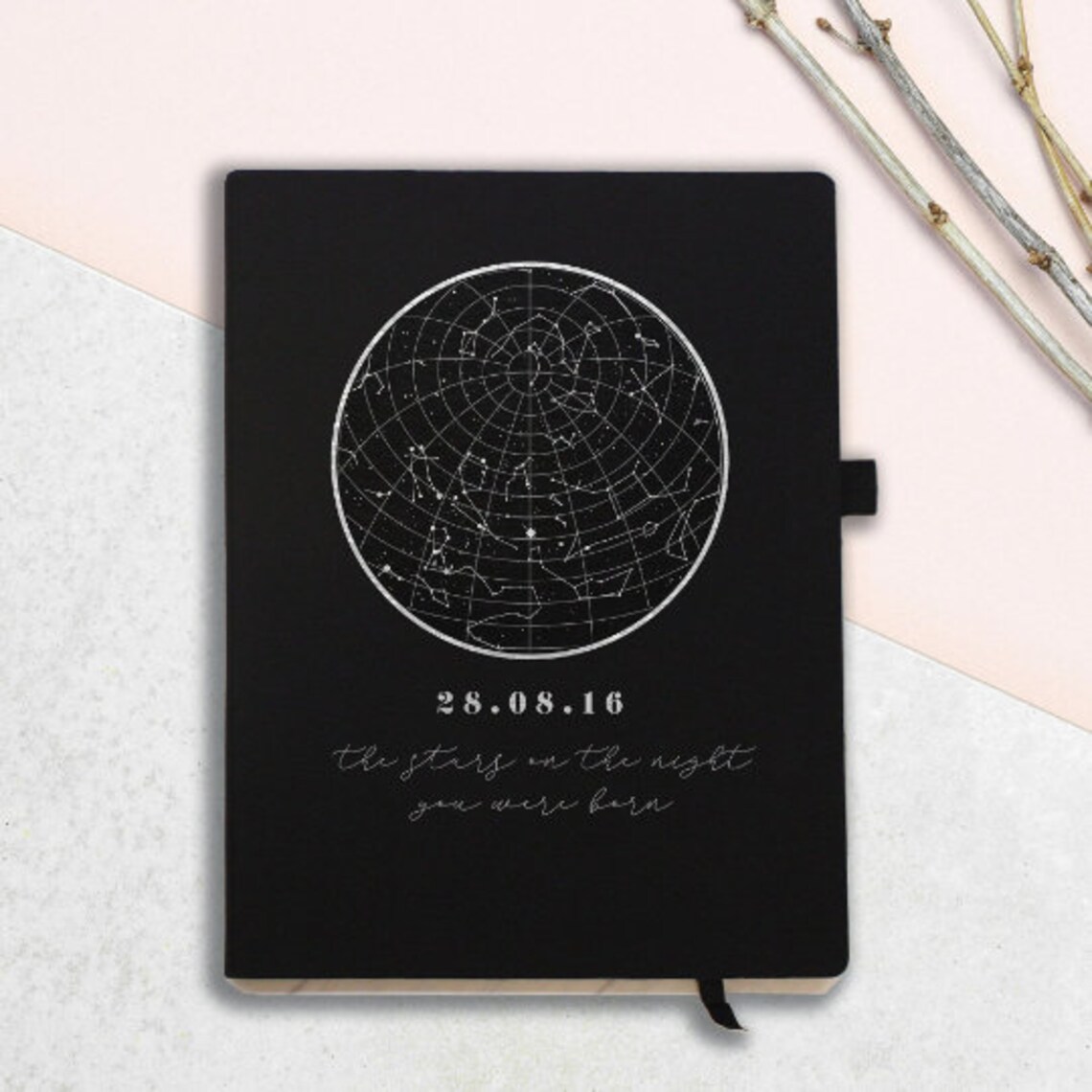 Map of the Stars Journal Constellation Notebook Night Sky | Etsy