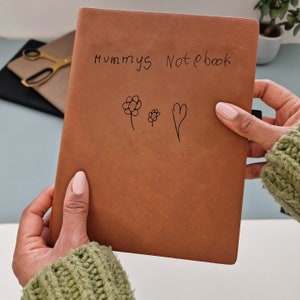 Personalised Childs Drawing Notebook, Your Kids Artwork, Doodle, Actual ...