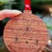 Personalised Child's Drawing Bauble, Wooden Christmas Bauble ...