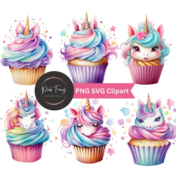 Cupcake Clipart - Etsy