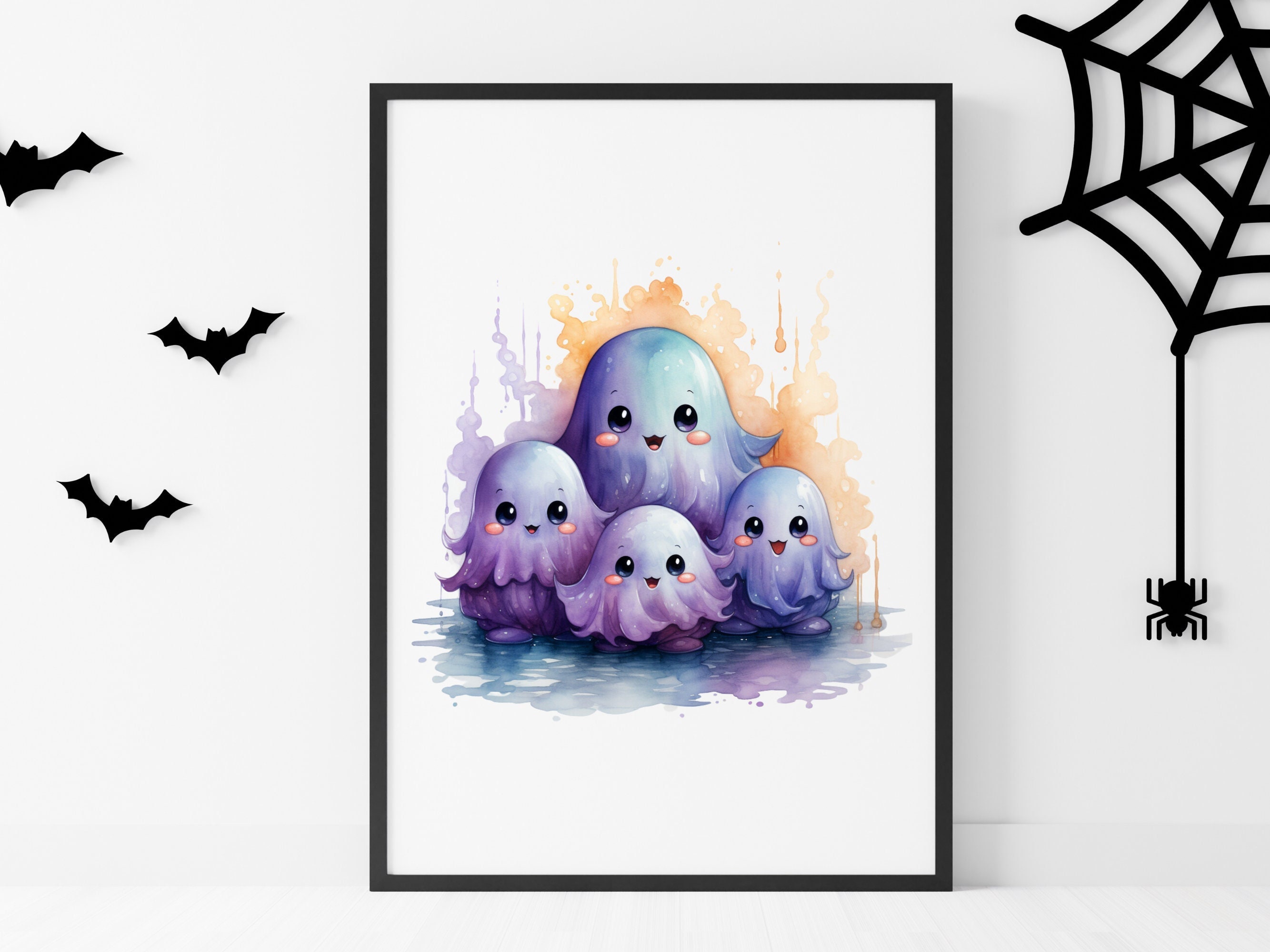 Halloween Ghosts SVG Clipart Digital Download PNG SVG Files - Etsy