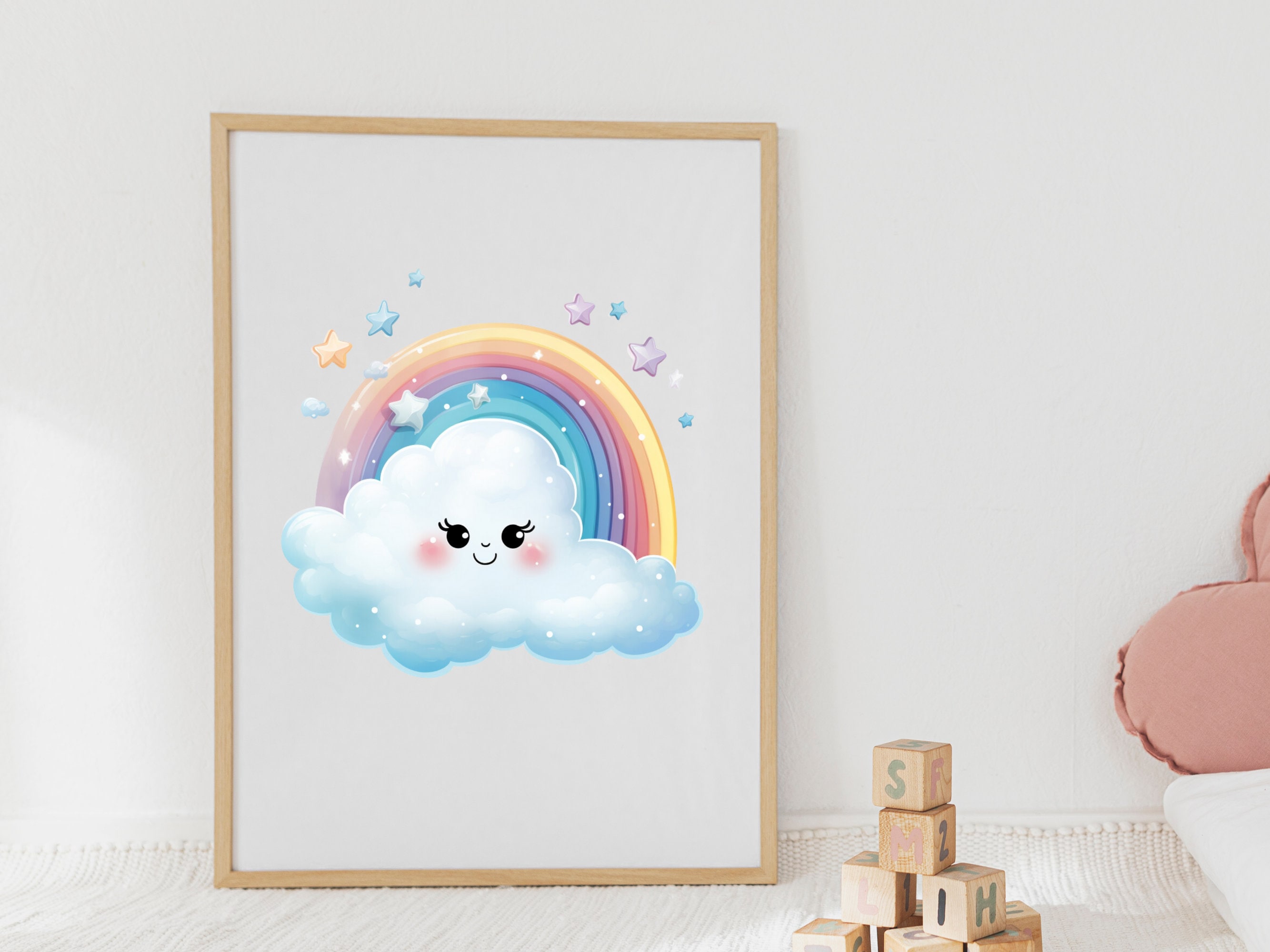 Chibi Clouds and Rainbows Clipart Set-digital Download PNG SVG - Etsy