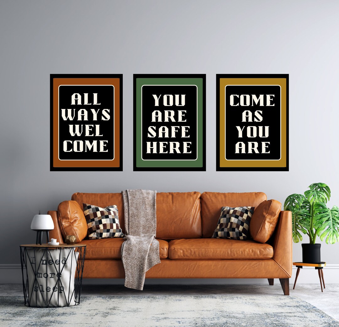 Come as You Are Poster Set - Etsy