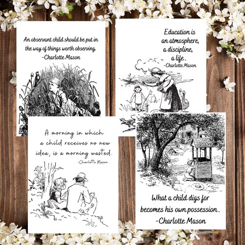 Charlotte Mason Quote Poster Homeschool Wall Art - Etsy