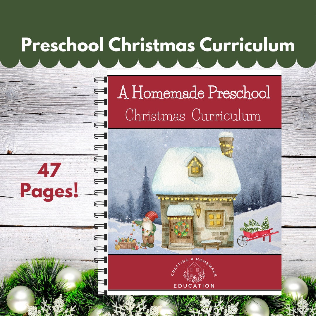 Preschool Christmas Homeschool Unit Study Holiday Bundle Learning Pack ...