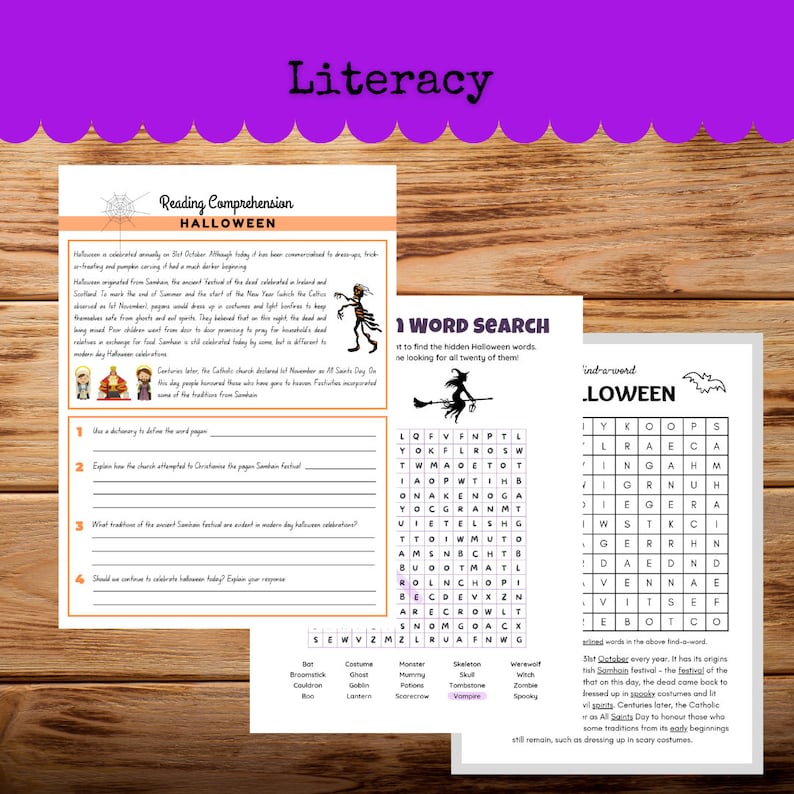 Homeschool Halloween Unit Study Fall Learning Pack Halloween Bundl All ...