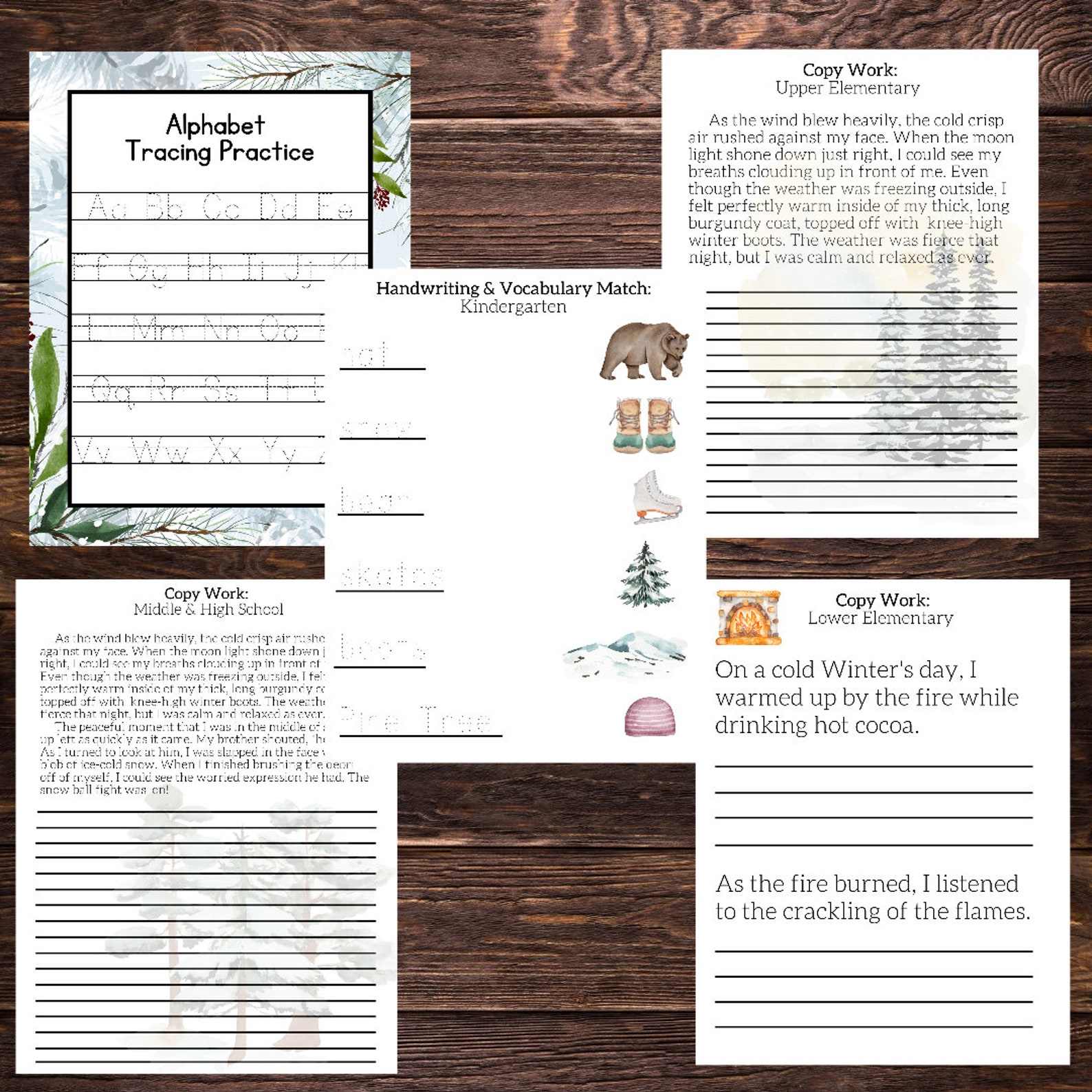 Homeschool Winter Unit Study Seasonal Learning Pack Winter Bundle ...