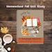 Homeschool Fall Unit Study Bundle Learning Pack Fall Education Simply ...