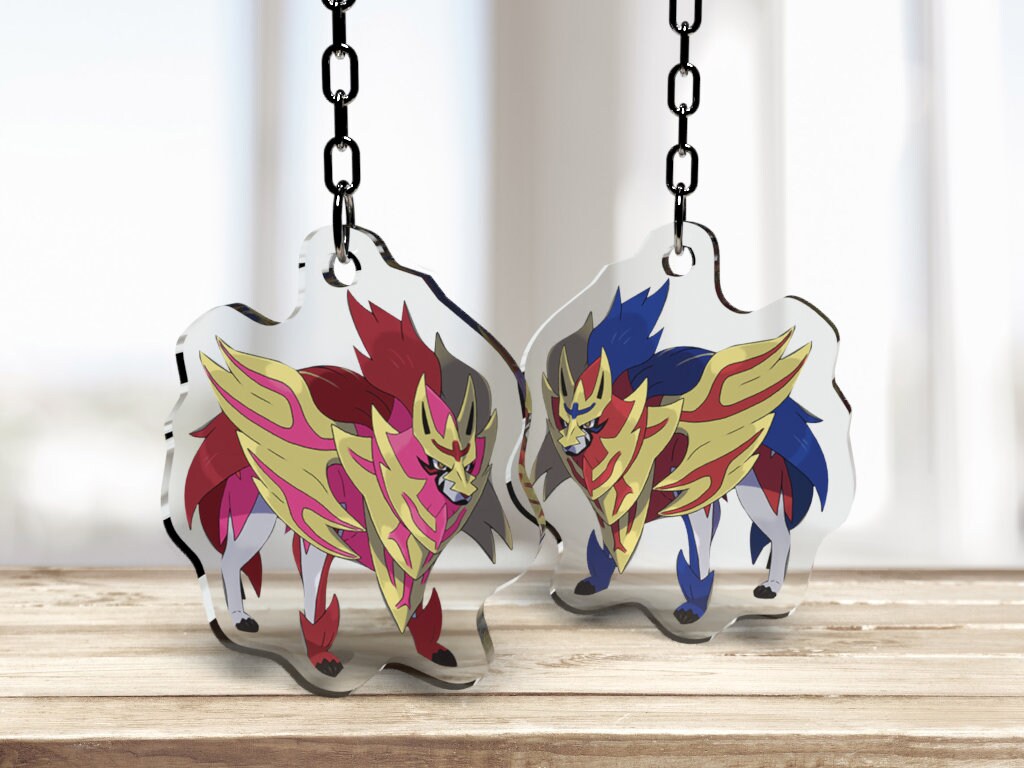 Zacian Zamazenta Keychain Pokemon - Etsy