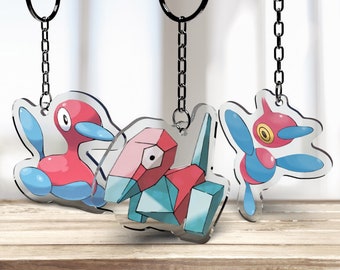 Porygon Keychain - Etsy