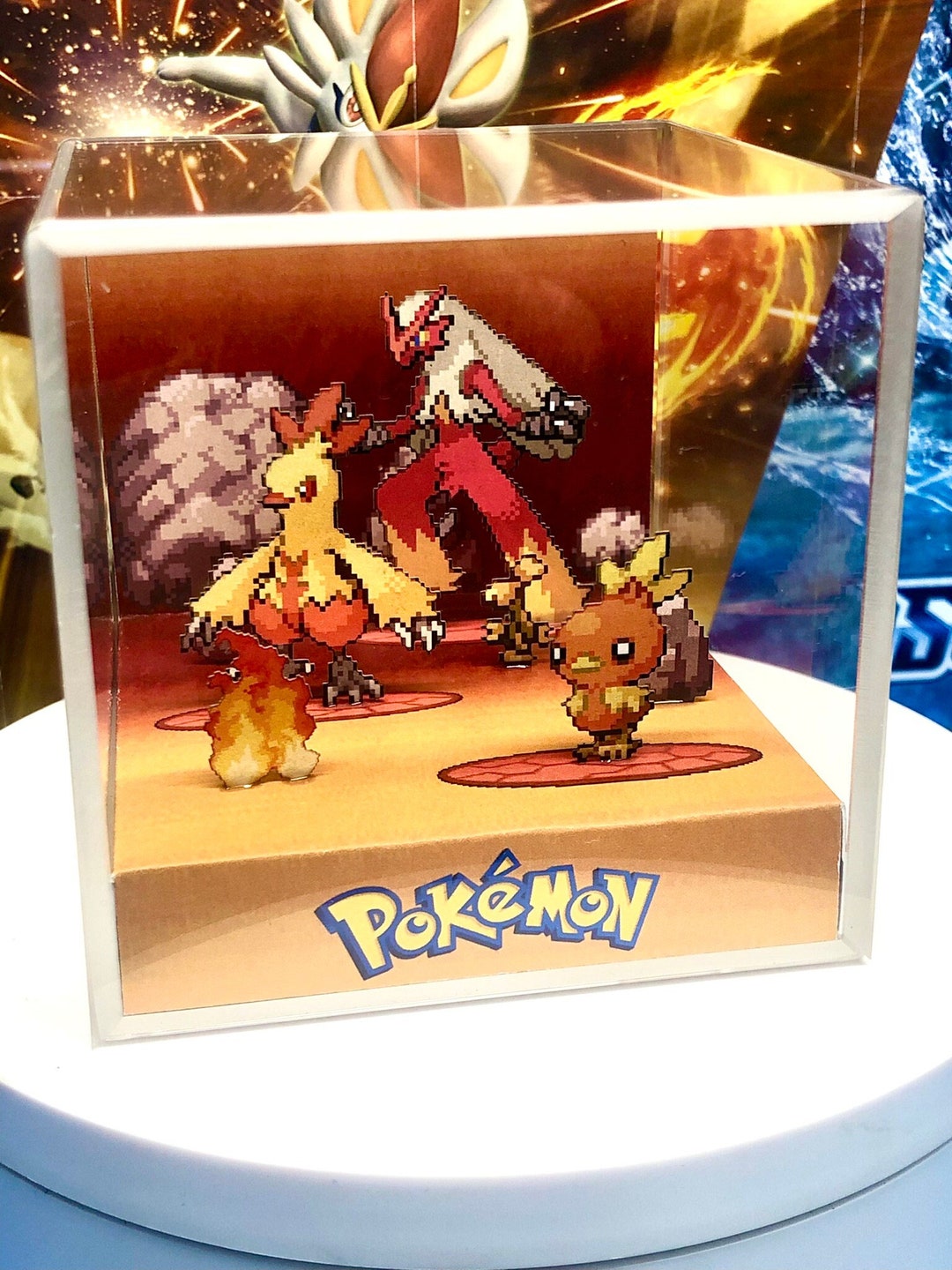 Torchic Combusken Blaziken Plexiwürfel Terrarium Diorama - Etsy Österreich