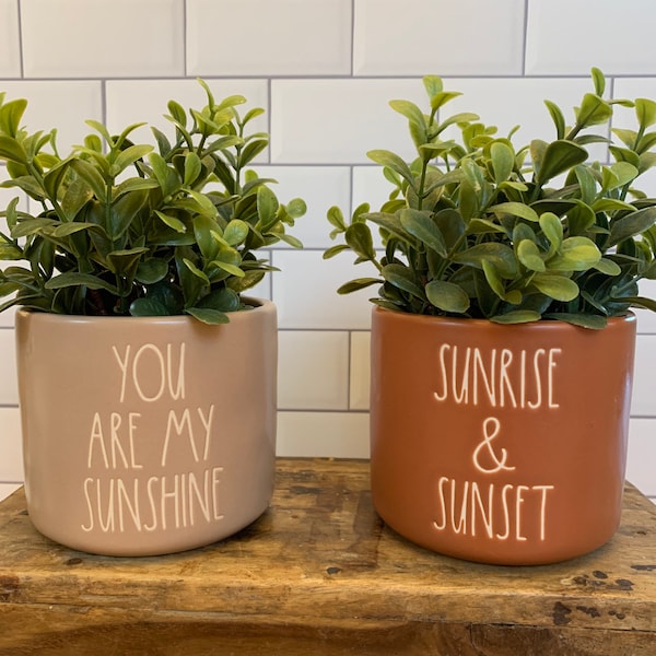 Rae Dunn Planters - Etsy