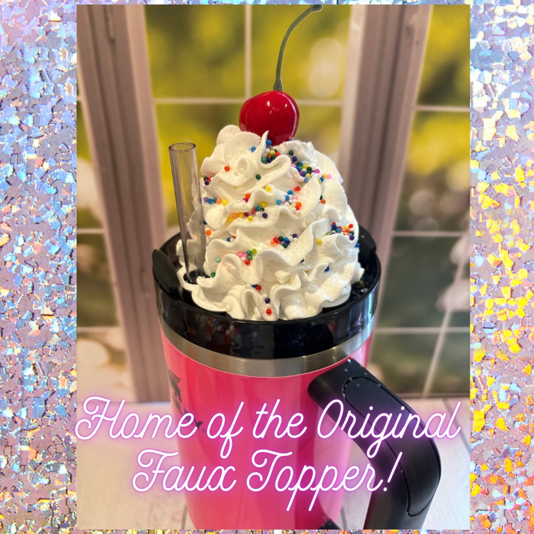 Stanley Tumbler Topper Accessory- Faux Icing With Multicolor Non ...