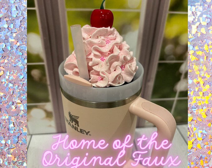 Stanley Tumbler Topper Accessory ୨୧ Faux Strawberry Sakura Japanese ...
