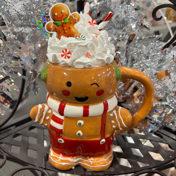 Gingerbread Mug Topper - Etsy