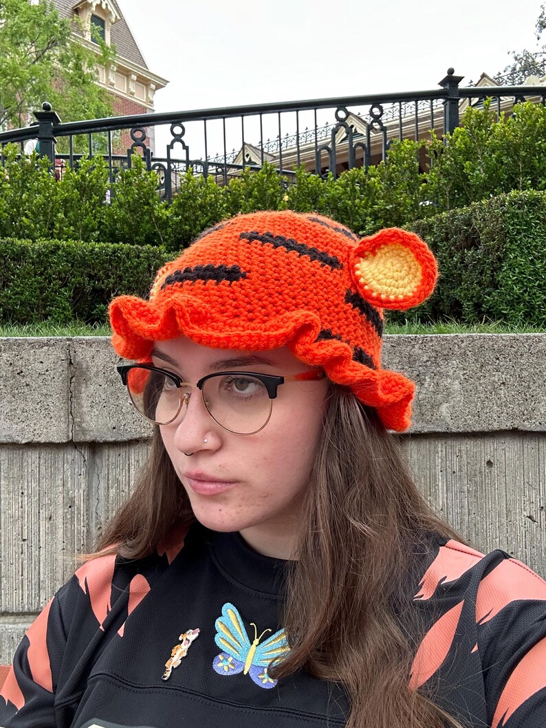 Tiger Crochet Bucket Hat - Etsy