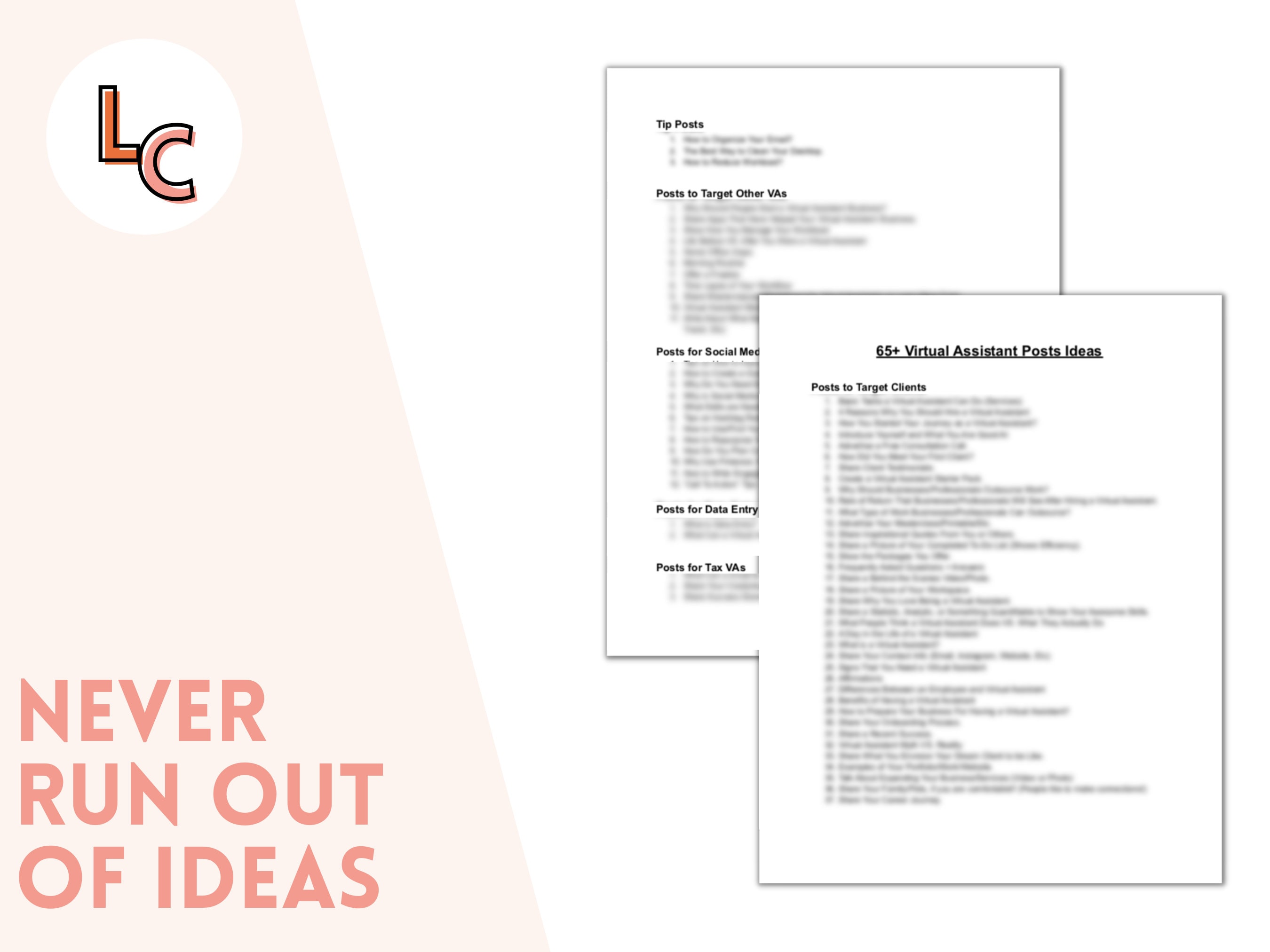 Virtual Assistant Post Ideas Virtual Assistant Content Ideas - Etsy