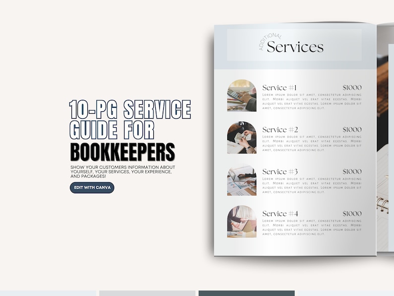 Bookkeeper Proposal | Bookkeeper Service Guide | Bookkeeper Services ...