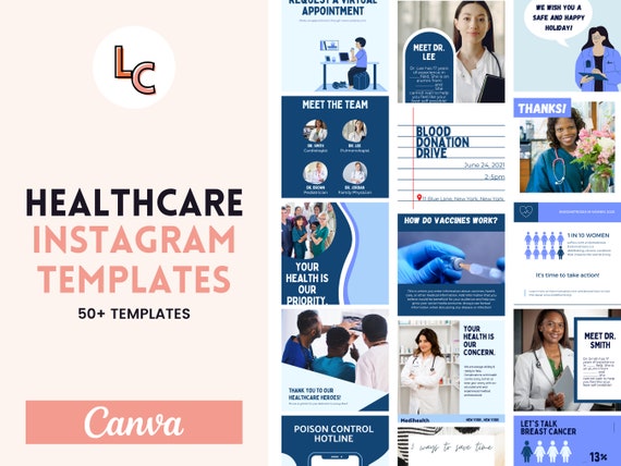 Healthcare Instagram Templates Medical Instagram Templates - Etsy