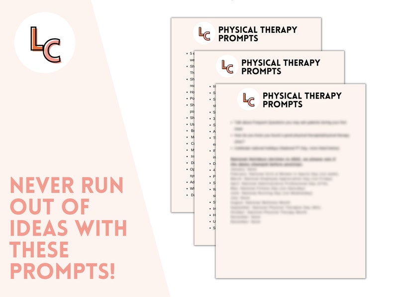 Physical Therapy Bundle Canva Templates Physical Therapist - Etsy