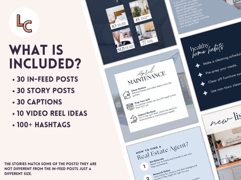 April Real Estate Posts April Real Estate Marketing - Etsy