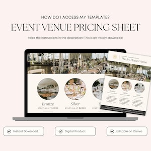 Wedding Venue Pricing Guide | Event Venue Price Sheet | Event Rental ...