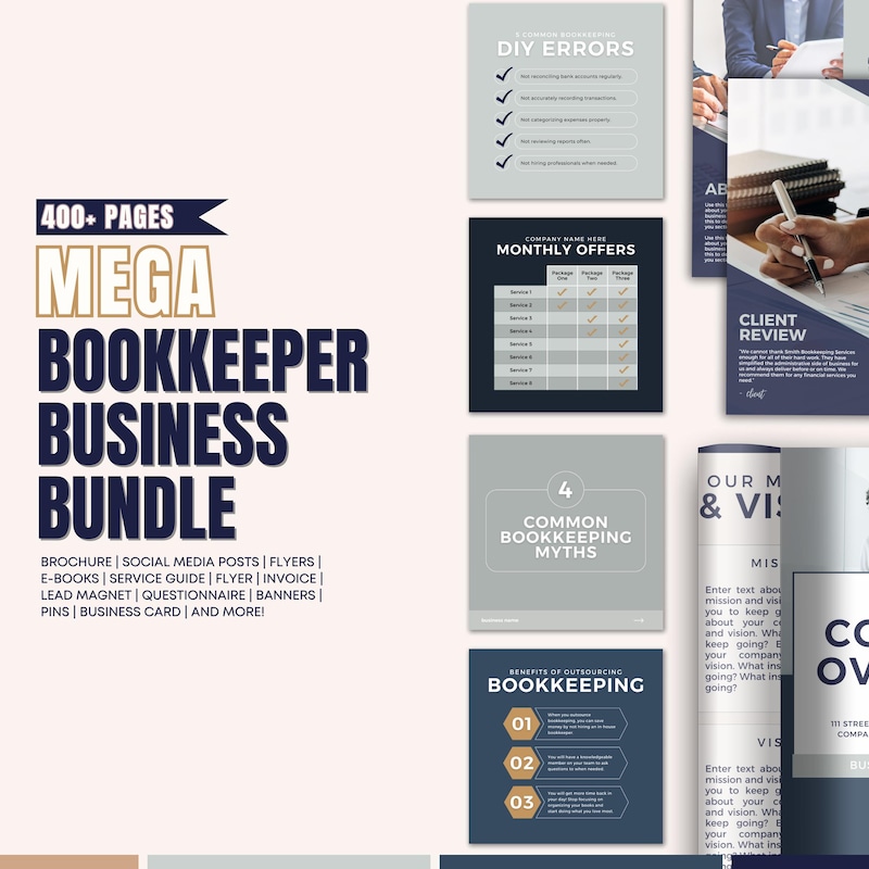 Bookkeeper Logo Design - Etsy