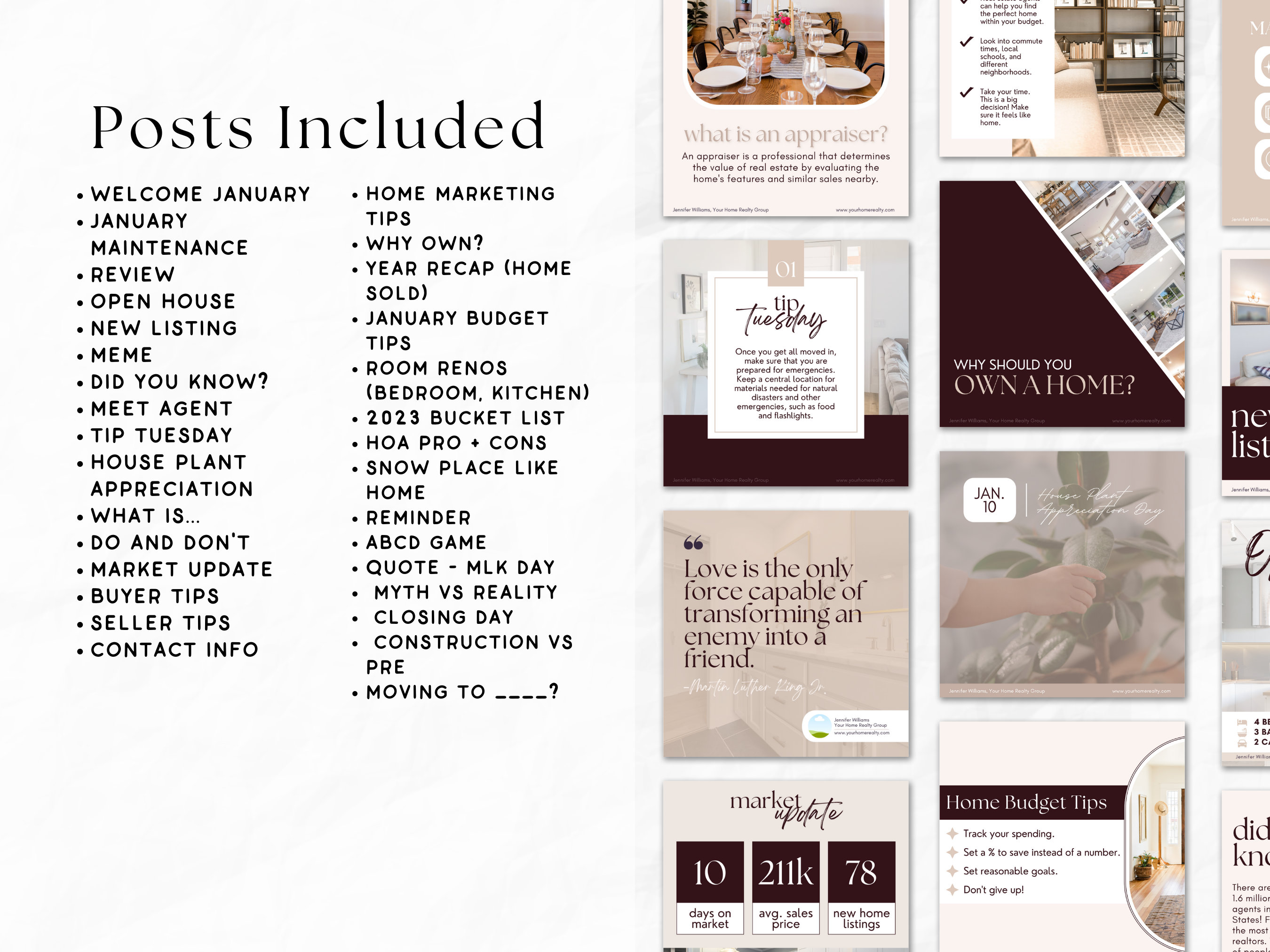 January Real Estate Posts | New Year Real Estate Marketing | Captions ...