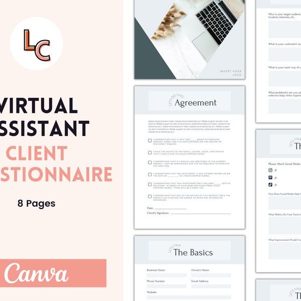 Virtual Assistant Questionnaire Client Questionnaire Social Media ...