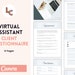 Virtual Assistant Questionnaire | Client Questionnaire | Social Media ...