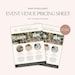 Wedding Venue Pricing Guide | Event Venue Price Sheet | Event Rental ...