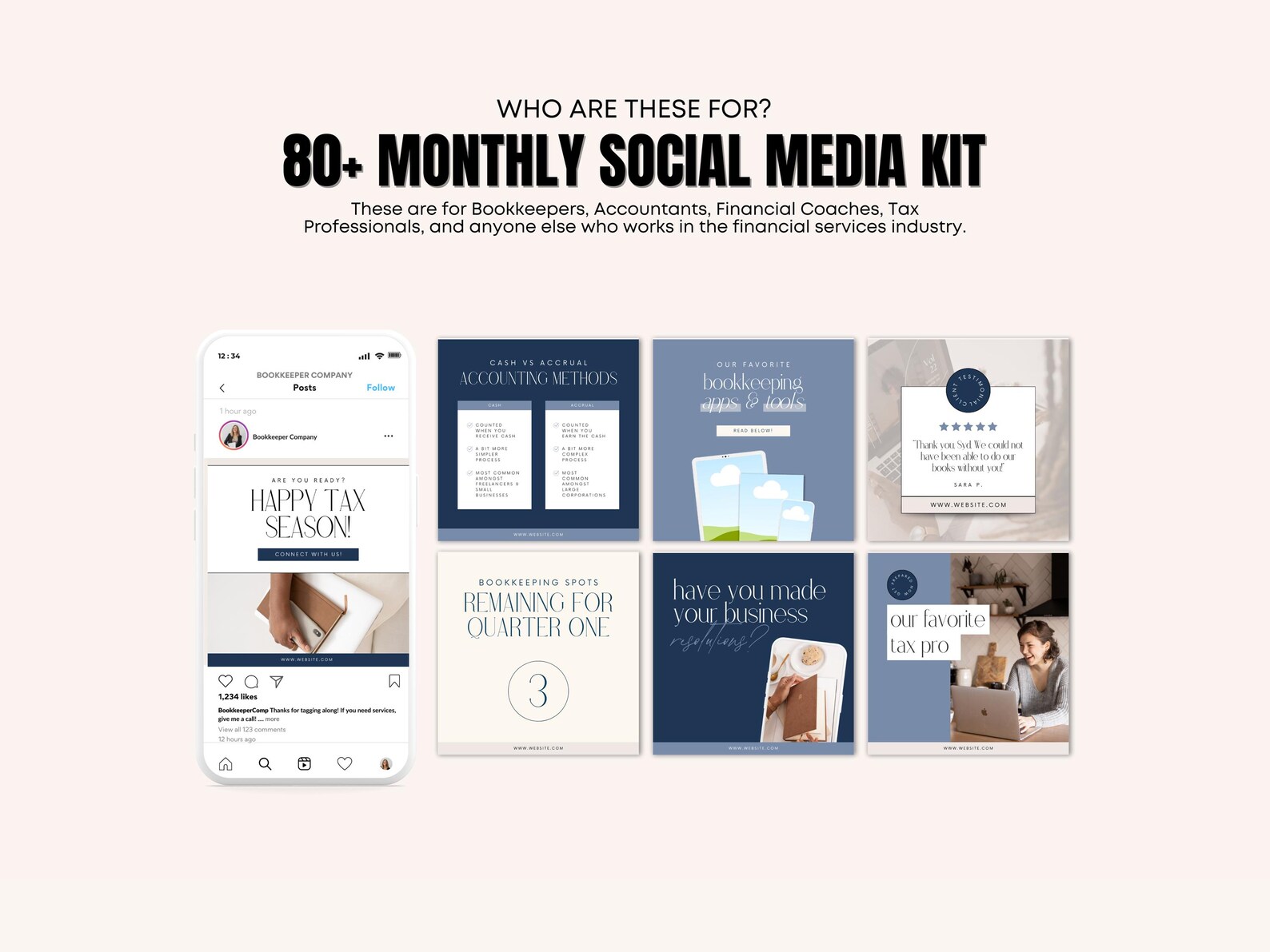 January 2025 Bookkeeping Posts WITH CAPTIONS | January Bookkeeper ...