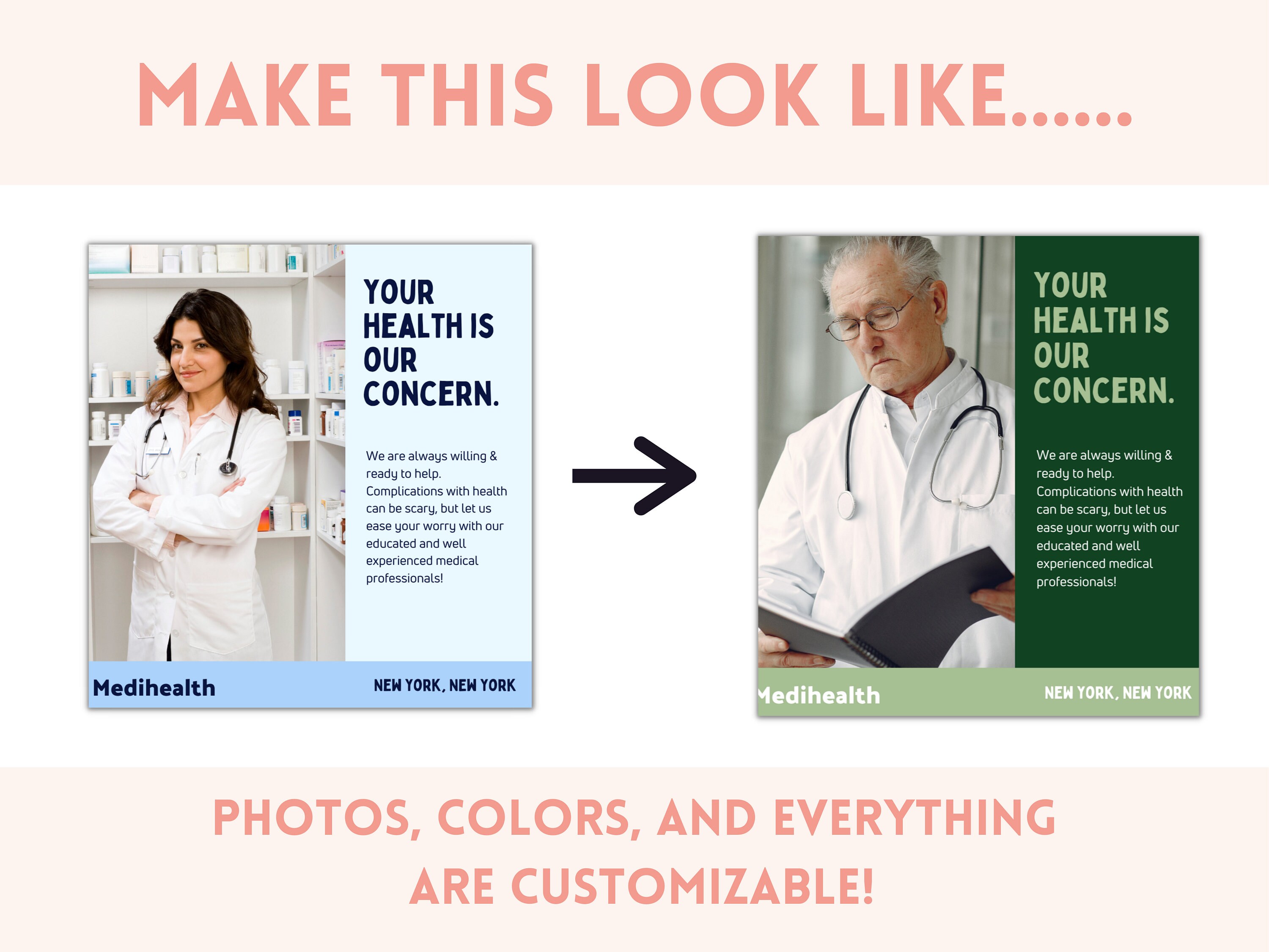 Healthcare Instagram Templates | Medical Instagram Templates | Doctor ...