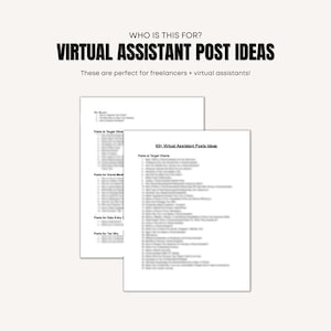 Virtual Assistant Post Ideas | Virtual Assistant Content Ideas ...