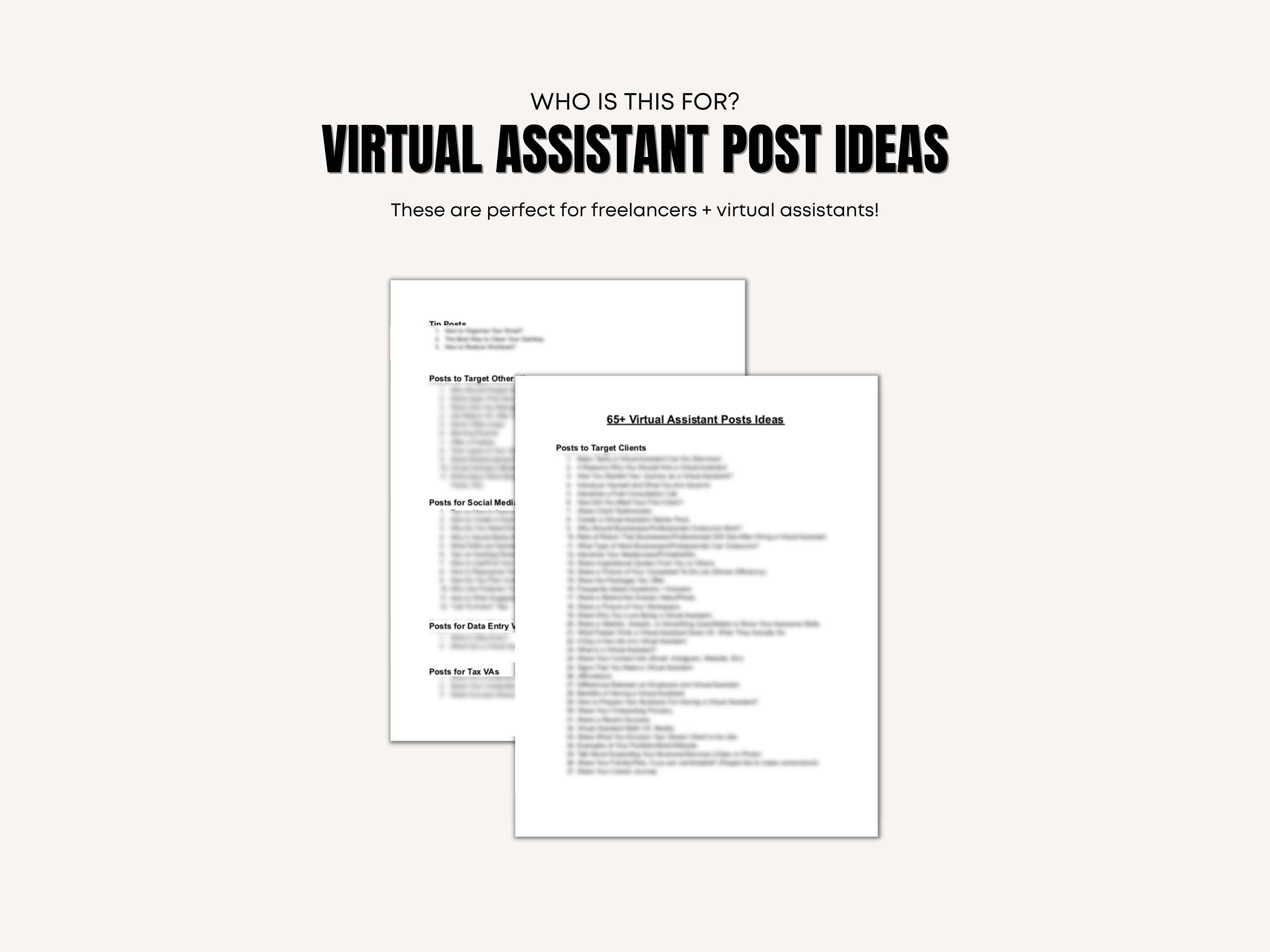Virtual Assistant Post Ideas | Virtual Assistant Content Ideas ...